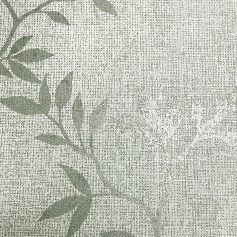 Japandi Leaf Green Floral Wallpaper 173574 | Darcy James